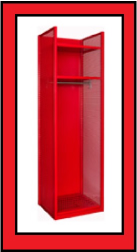 Gear Lockers, Turnout Gear Lockers, Fire Department Lockers, Open ...